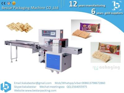 China Automatic Biscuit Packing Machine for Soda Cream Cookies High Speed 220V for sale