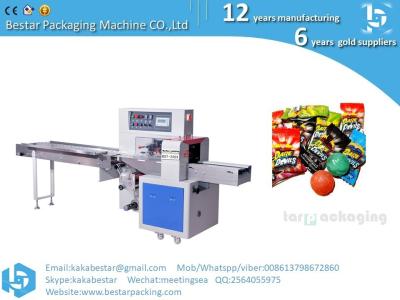 China Automatic Flow Packaging Machine for Candy Marshmallow Small Bean 220V 50Hz for sale