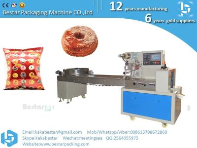China Automatic Flow Packaging Machine for Doughnut Bread Candy 120 Packs per Minute for sale