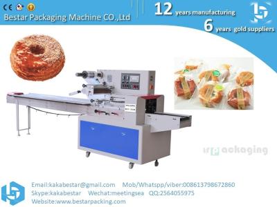 China Stainless steel packing machine, Boston cream doughnut, bread packing machine for sale
