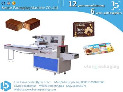 China High quality custom, strawberry wafer, lemon sandwich wafer packaging machine for sale