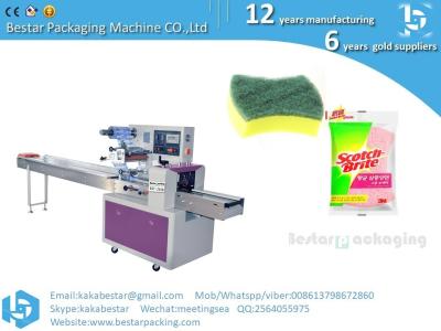 China Automatic Dishwasher Cleaning Cloth Sponge Packing Machine Stainless Steel 220V 50Hz for sale
