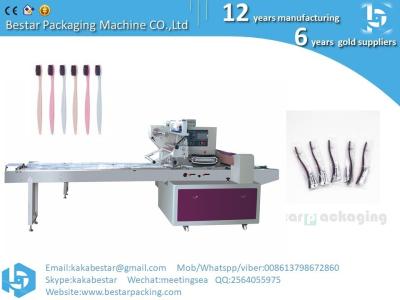 China High Speed Automatic Travel Toothbrush Packaging Machine 120 Packs Per Minute for sale