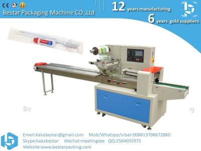 China Disposable Toothbrush Horizontal Packaging Machine for Hotel Supplies 100 Pcs/Min for sale