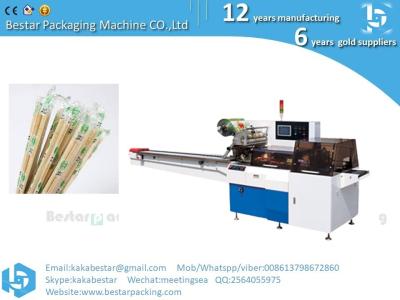 China Chopsticks Horizontal Packing Machine 100-200 Pcs per Pack Automatic Sealing for sale