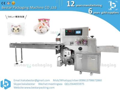 China Biscuit Tray Round Cotton Candy Packing Machine Lollipop Food Cake Egg Yolk Pie Pillow Packaging Machinery for sale