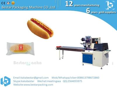 China Horizontal Hot Dog Sausage Packaging Machine 120 Packs Per Minute Customizable for sale