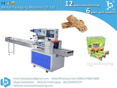 China Best Price Pillow Type Chocolate Granola Protein Bar Packing Machine Automatic Bread Bar Soap Mushroom Packaging Machine for sale
