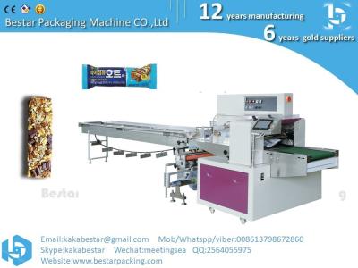 China Full Automatic Candy Packing Machine 220V 50Hz for Chocolate Bars Protein Bars Packaging for sale