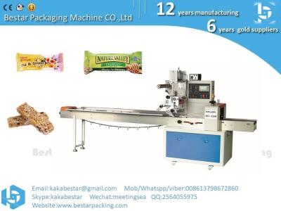 China Horizontal Flow Granola Bar ,snack bar, granola bar Packaging Machine for sale