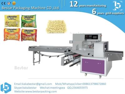 China Automatic Instant Noodle Flowpack Packing Machine 220V 50Hz Pillow Bag Packaging for sale