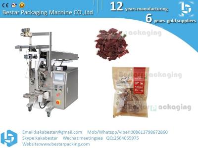China Automatic Vertical Beef Jerky Pet Food Packaging Machine with Multihead Weigher 220V 50Hz for sale