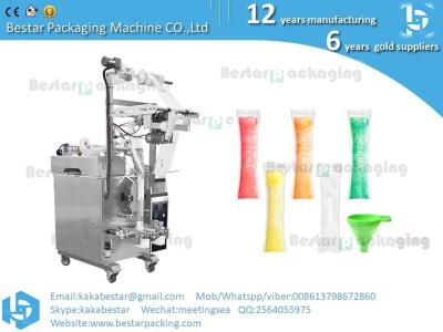 China Liquid Fruits Syrup Packaging Machine Small Scale Juices Pouch Filler 500ml for sale
