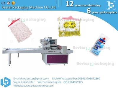 China Automatic Flow Pack Packaging Machine for Quick Mop Packing 220V 50Hz for sale