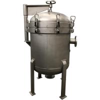 China DL4P2S Stainless Steel Vertical Industrial Bag Filters With PP Filter Bag for sale