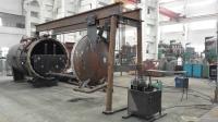 China Energy Saving Horizontal Pressure Leaf Filter With Filtration Tank , Filtering Plate for sale