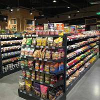 China Supermarket Snacks Stores Supermarket Shelves Metal Q235 Steel for sale