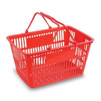 China 16 - 30L Plastic Shopping Trolley Basket For Supermarket for sale