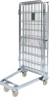 China Warehouse Steel Wire Logistics Trolley Container Storage Cages for sale