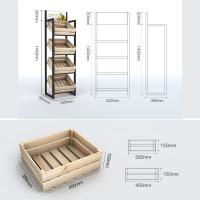 China 920MM 1400MM Steel Vegetable Fruit Display Rack Foldable For Supermarket ISO9001 for sale