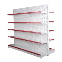 China 1.2M 2150mm Supermarket Shelf Rack Whit 5 Tier Multi Purpose Metal Shelf 150KG for sale