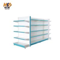 China Supermarket Shop Store Display Metal Iron Shelf Shelving Rack Racking Gondola for sale