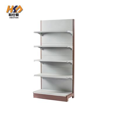 China Durable Heavy Duty Double Sides Gondola Supermarket Display Shelf for sale