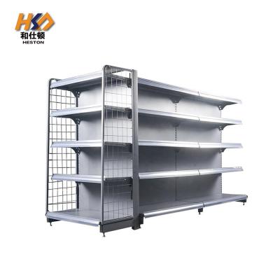 China Metal Display Supermarket Shelves Bracket Wire Shelving Gondola For Shelves for sale