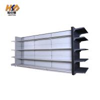 China Metal 4 Tier Gondola Supermarket Shelf Rack 30 X 60mm 1.65M Cold Rolled for sale