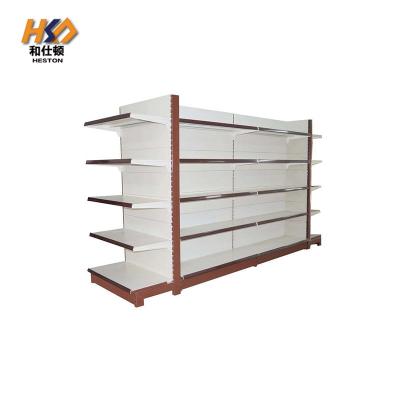 China Four Tier Metal Supermarket Shelf Rack 0.4MM 50KG Per Layer 1.8M for sale