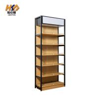 China Pegboard Back Panel Retail Store Rack Gondola Shelving Supermarket Shelf for sale