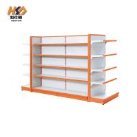 China Convenience Store Tidy Gondola Supermarket White Shelving Racks for sale