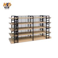 China Convenience Store Gondola Shelving Rack Wooden 50kg/Layer for sale