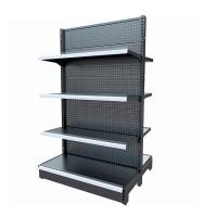 China 900mm 60kg 5 Shelf Heavy Duty Metal Storage Rack Single Sided For Retailed Shop OEM for sale