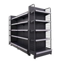 China Grocery Store Display  Supermarket Shelf Rack Heavy Duty Metal Shelf 60kg 1650mm 0.4mm for sale