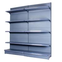 China 2mm 2100MM Industrial Storage Shelves Metal Grocery Store Display Rack 150KG for sale