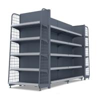 China Powder Coated Supermarket Shelf Rack For Various Supermarkets for sale