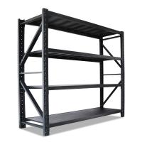 China 600KG 0.5M Warehouse Shelf Rack 5 Tier Boltless Shelving Unit With Steel Plate Blue for sale