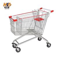 China 240L Hypermarket TPR Wheel Shopping Trolley Cart Eco Friendly 740mm for sale