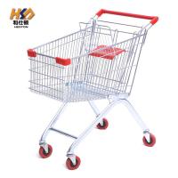 China 60L 450MM Grocery Shopping Trolley Cart With Wheels Metal Q235 for sale