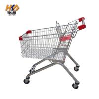 China 120 Liter 0.9M Asian Extra Large Shopping Cart With Swivel Wheels Supermarket Trolley for sale