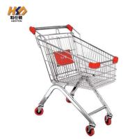 China Hand Push Supermarket Metal Trolley Shopping Carts Q235 Steel for sale