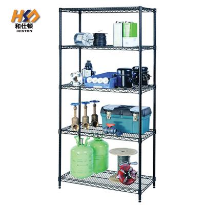 China 600MM 1.2M Chrome Metal Storage Wire Shelves Heavy Duty 4 Tier for sale