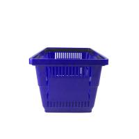 China 35L Plastic Hand Shopping Basket For Grocery Storage Supermarket for sale