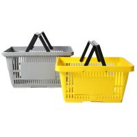 China 16 - 30L Plastic Shopping Trolley Basket For Supermarket for sale