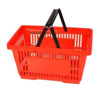 China PP Raw Material Plastic Shopping Basket Used For Supermarket for sale