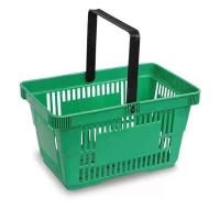 China PP Raw Material Plastic Shopping Basket Used For Supermarket for sale
