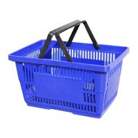 China Supermarket Plastic Grocery Shopping Small Basket Collapsible for sale