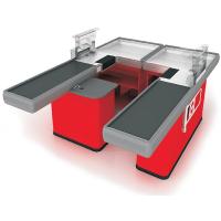 China 2400MM 85CM Ergonomic Stainless Steel Cashier Counter Grocery Store Checkout ODM for sale