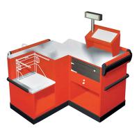 China 1200MM Aluminum Alloy Supermarket Checkout Counter With Conveyor Belt ISO9001 for sale